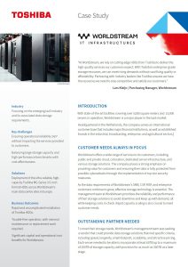 Case Study – Focusing on the emerging IaaS industry – Worldstream - EMEA